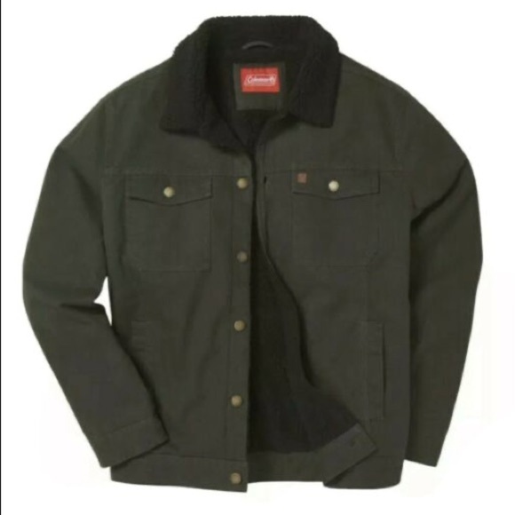 Coleman | Jackets & Coats | Coleman Nwt Mens Sherpa Lined Durable Twill ...